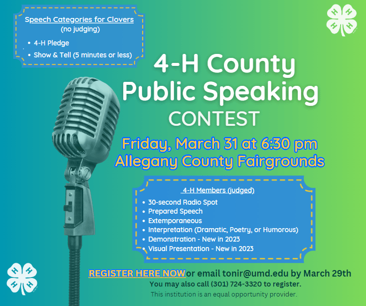 4-H Events & Opportunities | University of Maryland Extension